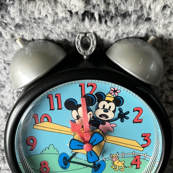 Disney | Other | Vintage Mickey And Minnie Mouse Plane Crazy Alarm ...